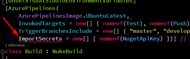 Add support for accessing Azure Pipeline secret variables · Issue #531 · nuke-build/nuke · GitHub
