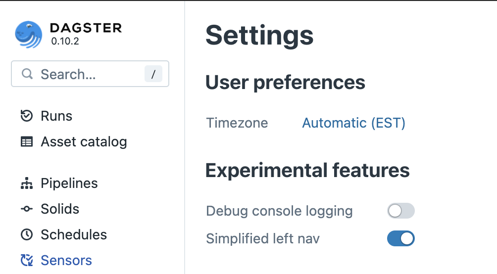 Dagster version mismatch on UI when enabling simplified dagit · Issue #3659 · dagster-io/dagster ...