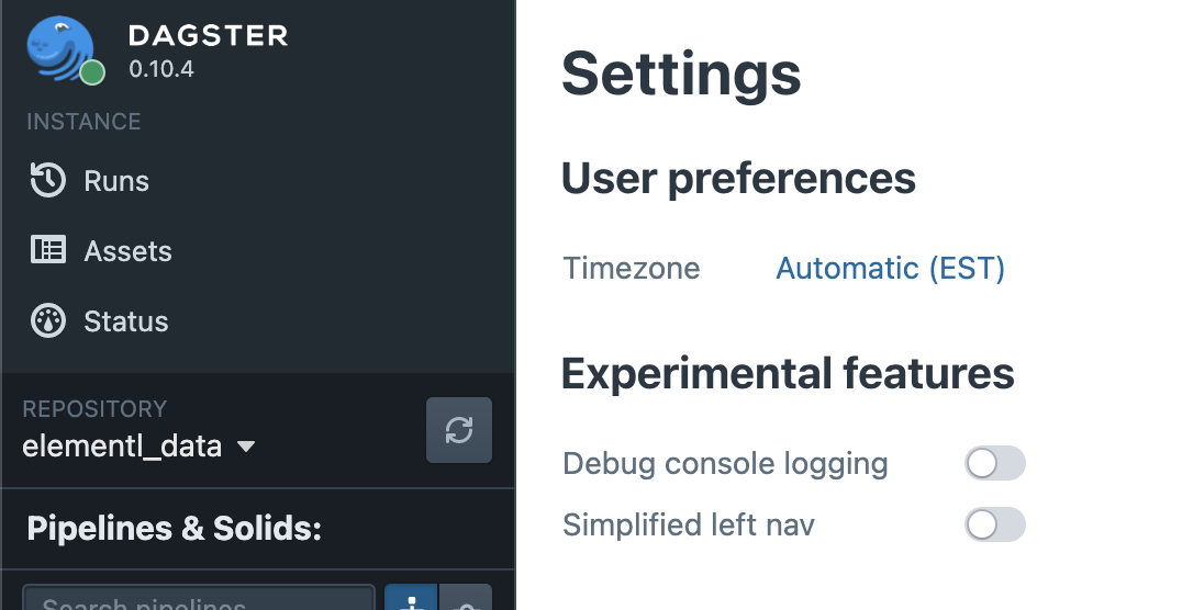 Dagster version mismatch on UI when enabling simplified dagit · Issue #3659 · dagster-io/dagster ...