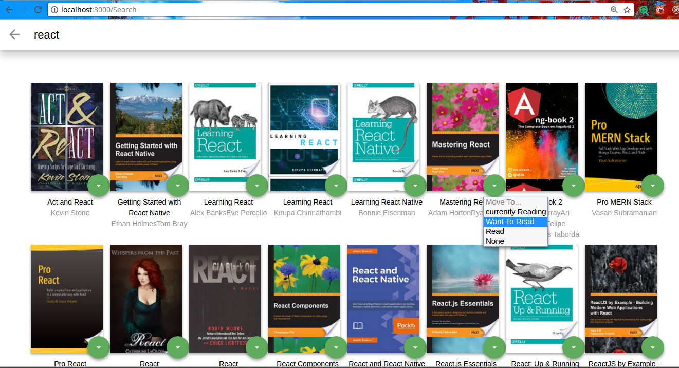 GitHub - shablcuShaluRai/myReads-book-tracking: In MyReads App, I have ...