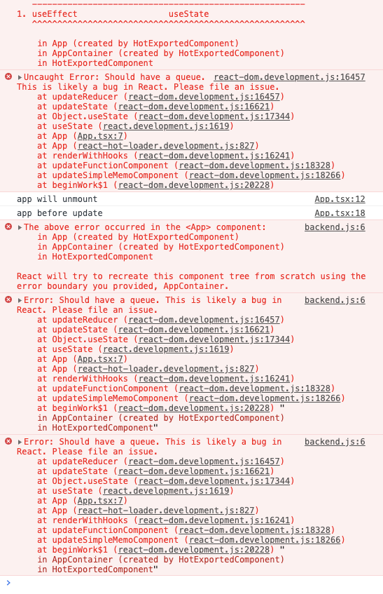 Breaks If Adding Removing Replacing Hooks · Issue 1370 · Gaearon React Hot Loader · Github