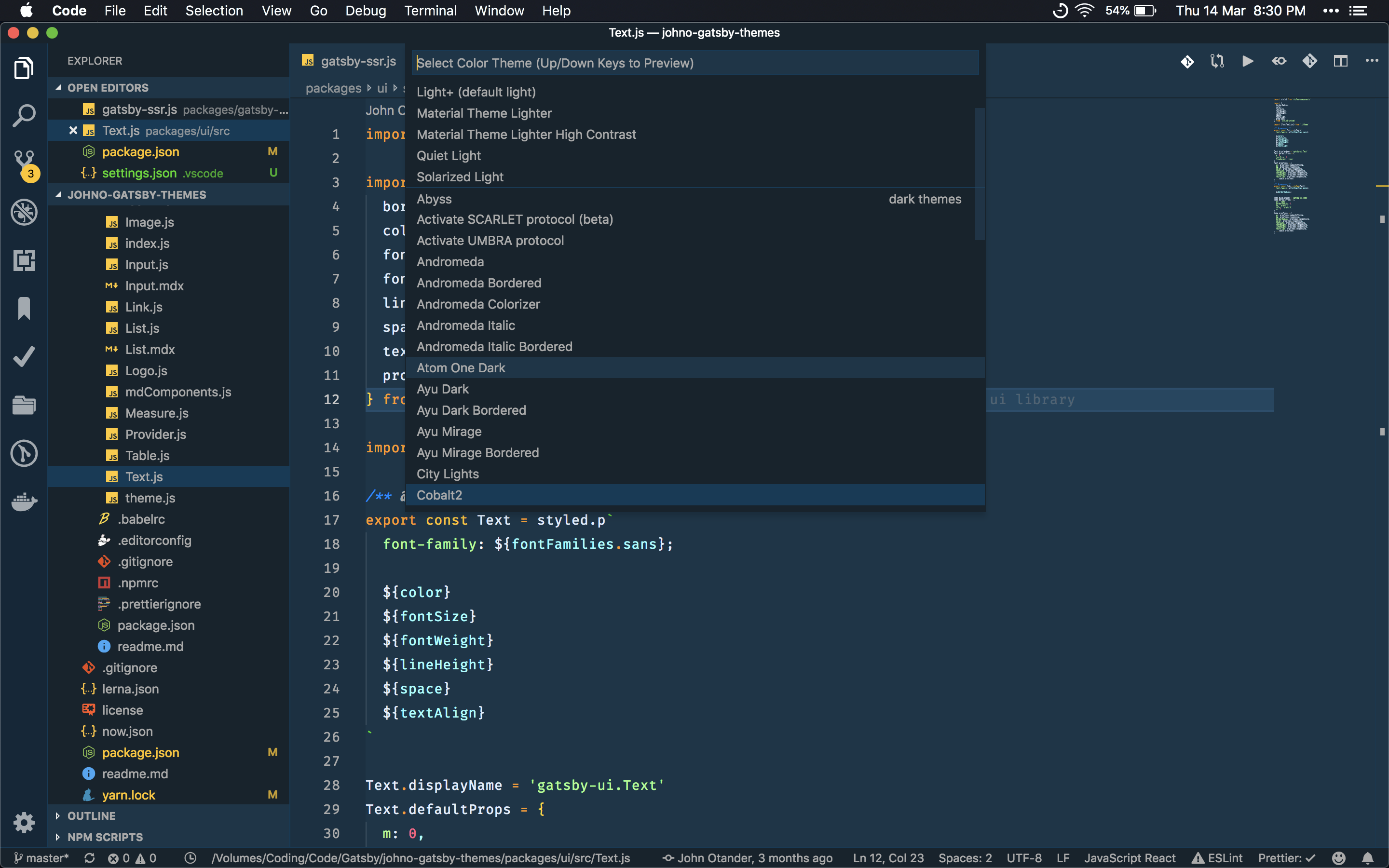 Different themes per instance · Issue #103 · johnpapa/vscode-peacock · GitHub