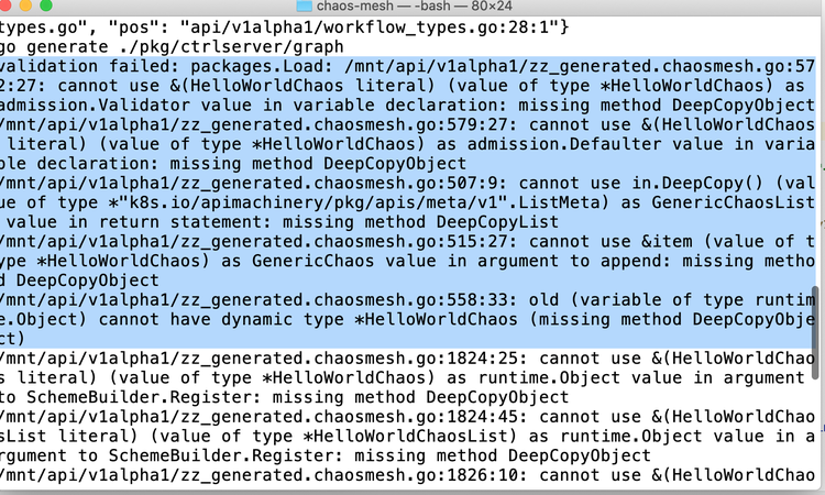 Makefile Error When Creating A New Crd · Issue 2419 · Chaos Meshchaos Mesh · Github