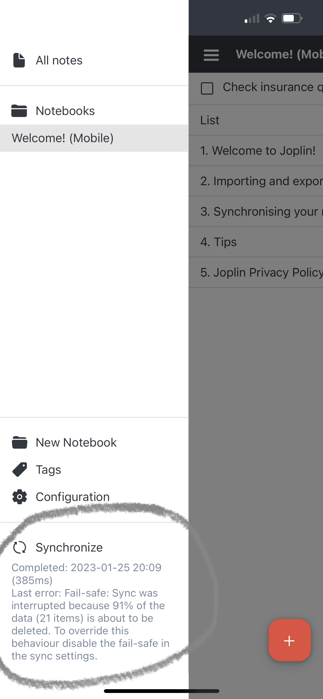 New iPhone does not list existing notebook but shows up in Linux Desktop Joplin · Issue #7670 ...