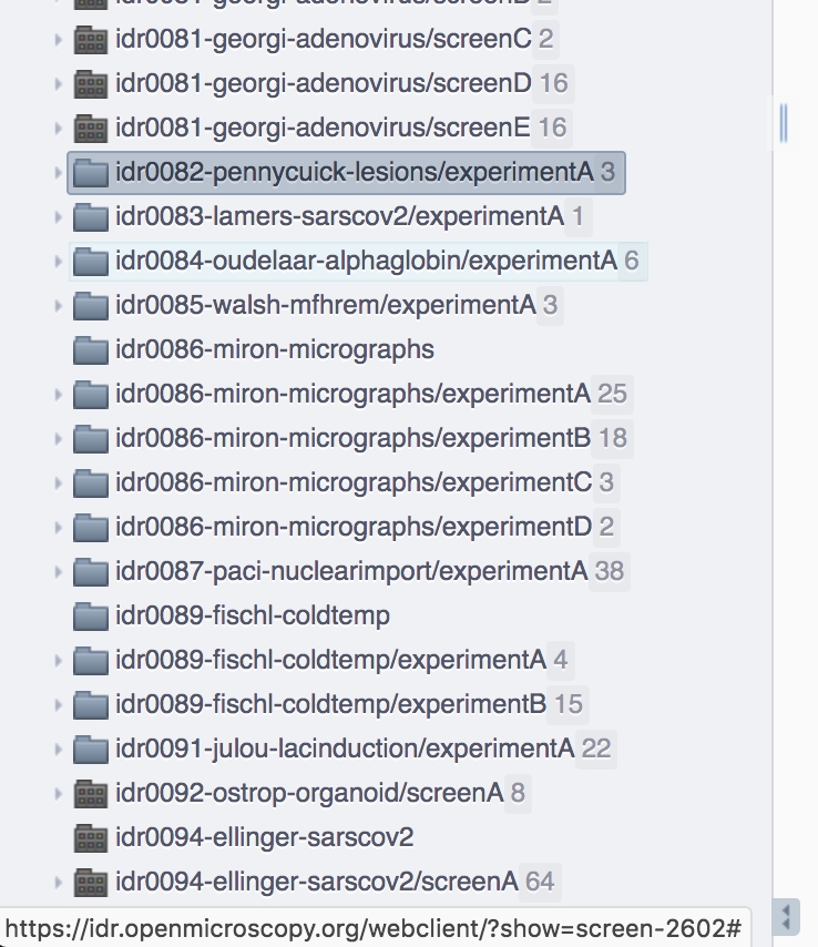 Bottom of left-hard tree can be obsured by mouse-over link status bar · Issue #234 · ome/omero ...