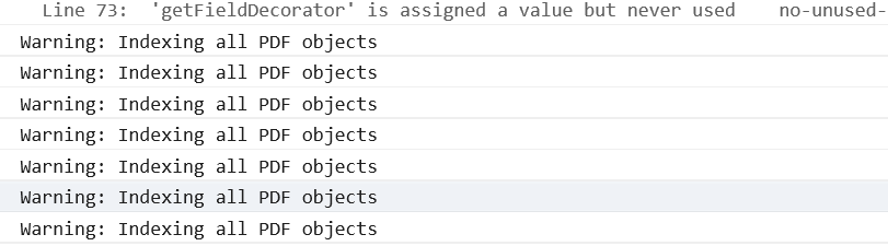 ie11 Warning: Indexing all PDF objects · Issue #422 · wojtekmaj/react-pdf · GitHub