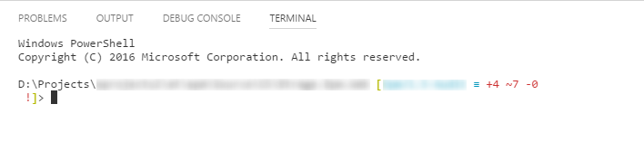 Integrated Terminal limited to 80 characters upon first start and first ...