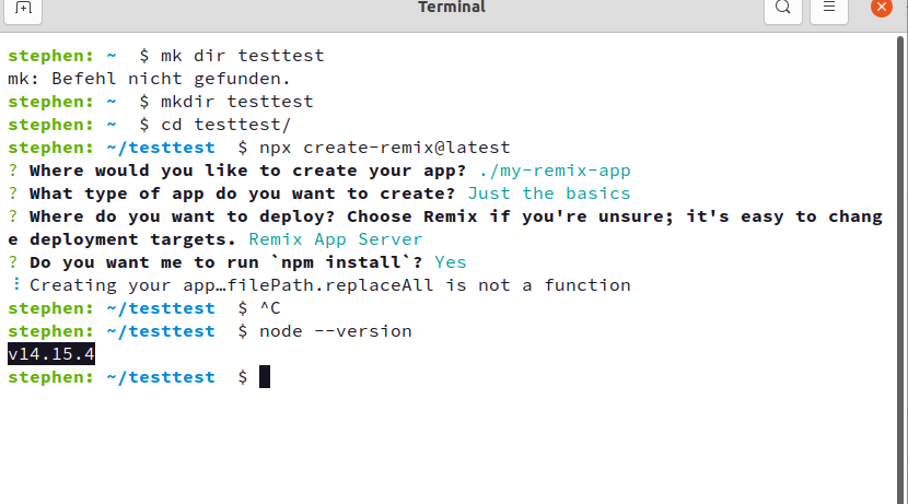 Npx Create Remixlatest Errors Filepathreplaceall Is Not A Function · Issue 2970 · Remix Run 