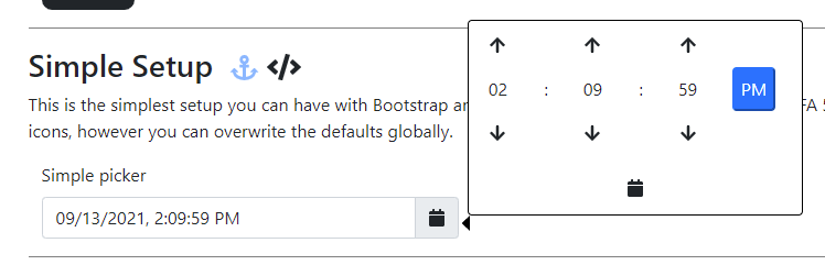 Positioning of the Time Container · Issue #2400 · Eonasdan/tempus-dominus · GitHub