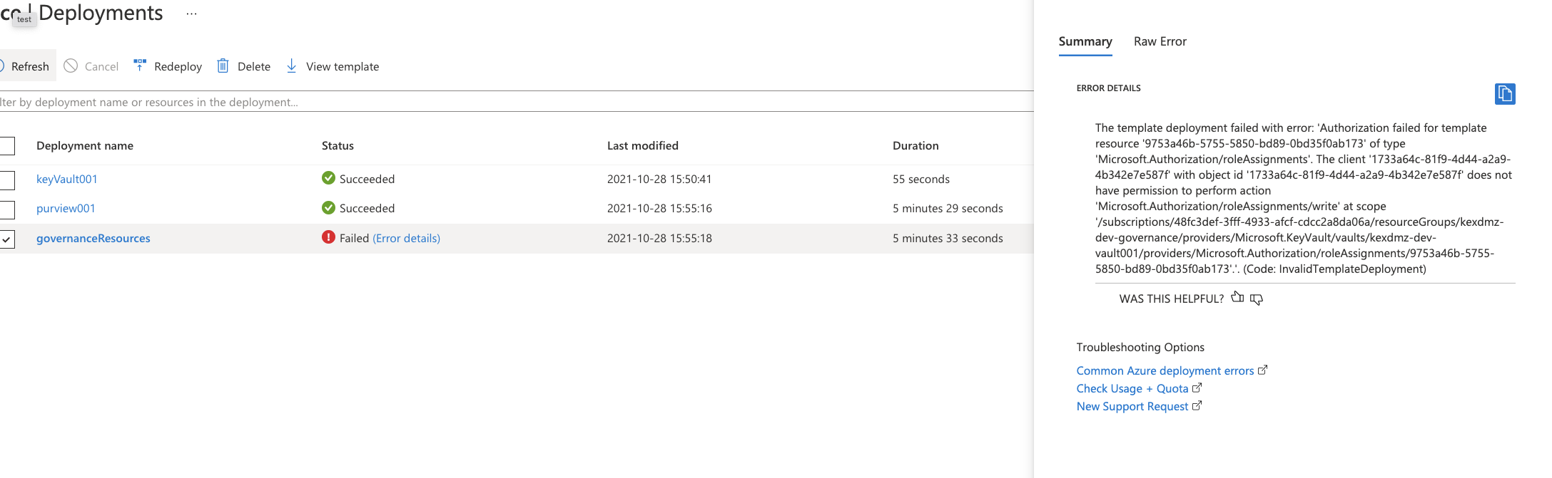 Provide option to disable role assignments · Issue #214 · Azure/data-management-zone · GitHub