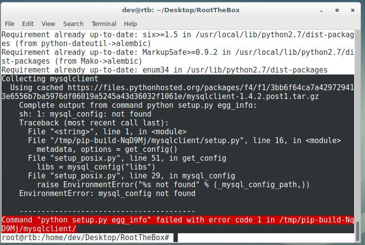 Setup issue · Issue #228 · moloch--/RootTheBox · GitHub
