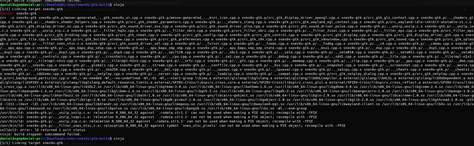 Error when running ninja · Issue #792 · snes9xgit/snes9x · GitHub