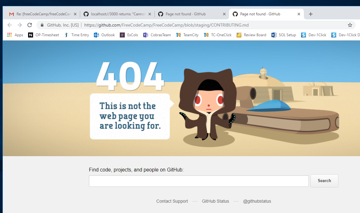 localhost://3000 returns: "Cannot GET /" · Issue #18101 · freeCodeCamp/freeCodeCamp · GitHub