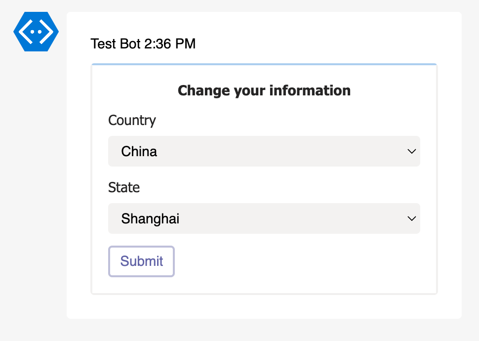 onChange event in adaptive card · Issue #9457 · MicrosoftDocs/msteams-docs · GitHub