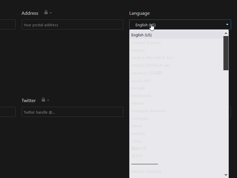 Dark Mode not working on Language & Locale dropdowns in Personal info · Issue #29754 · nextcloud ...
