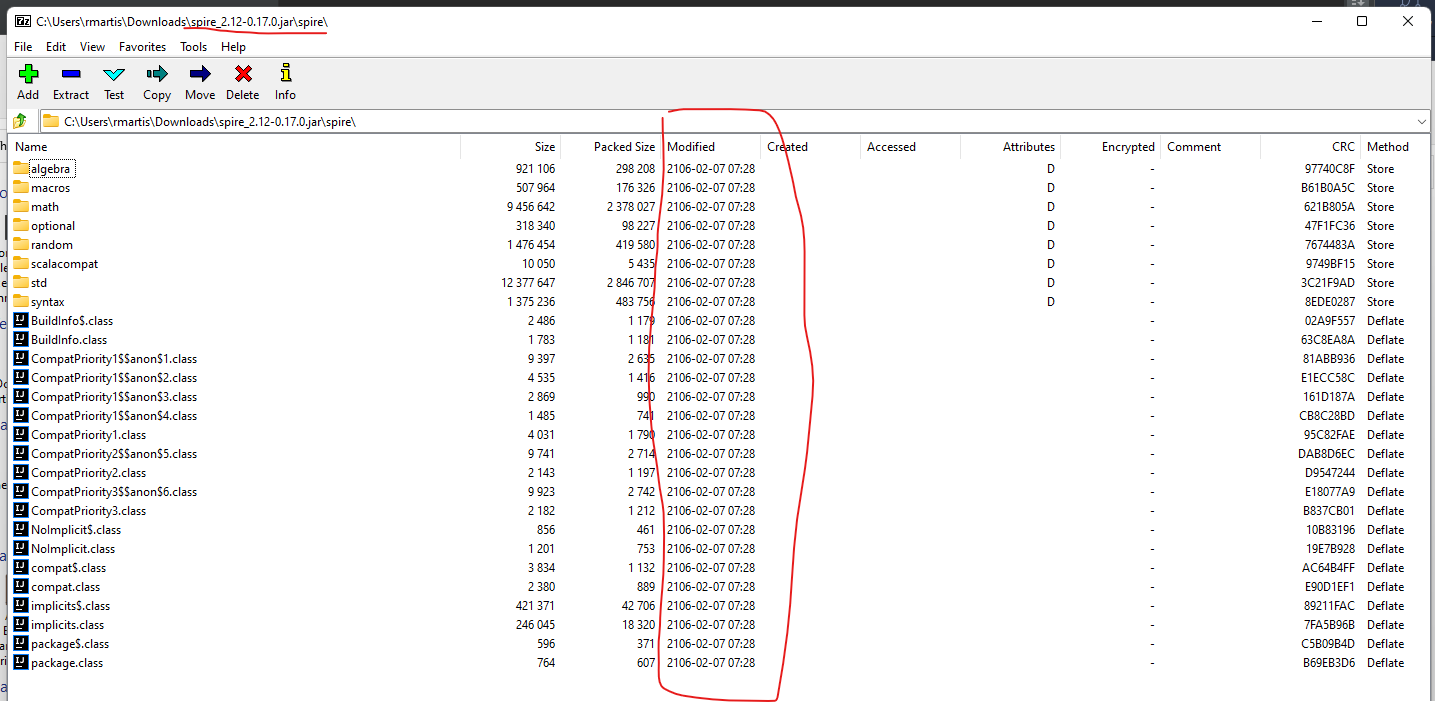 Jar content files has future date · Issue #1198 · typelevel/spire · GitHub