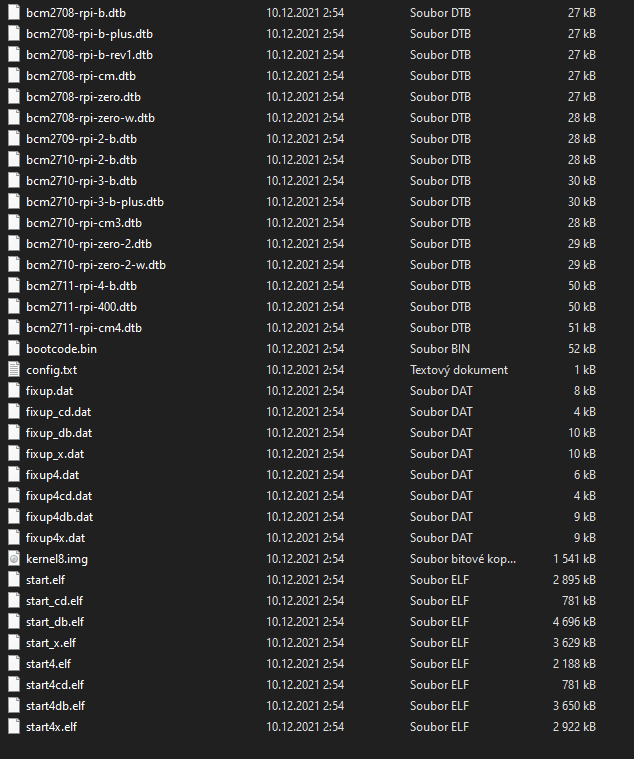 Todays (2021-12-10) build of CP for Raspberry Pi 4B does not work ...