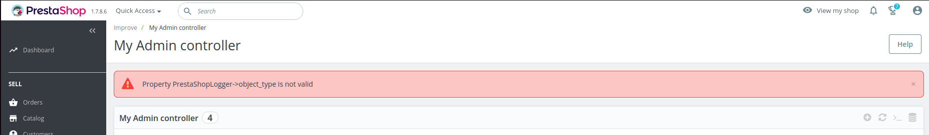 Property `prestashoplogger Objecttype` Is Not Valid · Issue 28617 · Prestashopprestashop 