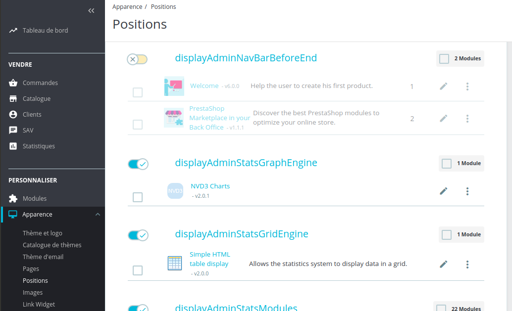[IMPROVEMENT][HOOKS] Ability to enable and disable Hooks · Issue #20848 · PrestaShop/PrestaShop ...