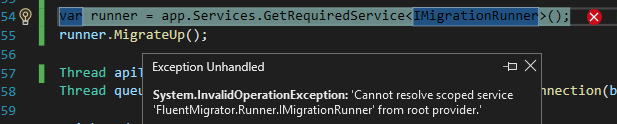 How do I resolve IMigrationRunner ? · fluentmigrator fluentmigrator · Discussion #1540 · GitHub