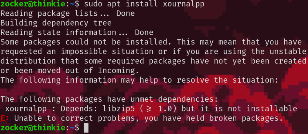 Ppa Not Working On Debian Dependency Issue With Libzip5 · Issue 2231 · Xournalppxournalpp