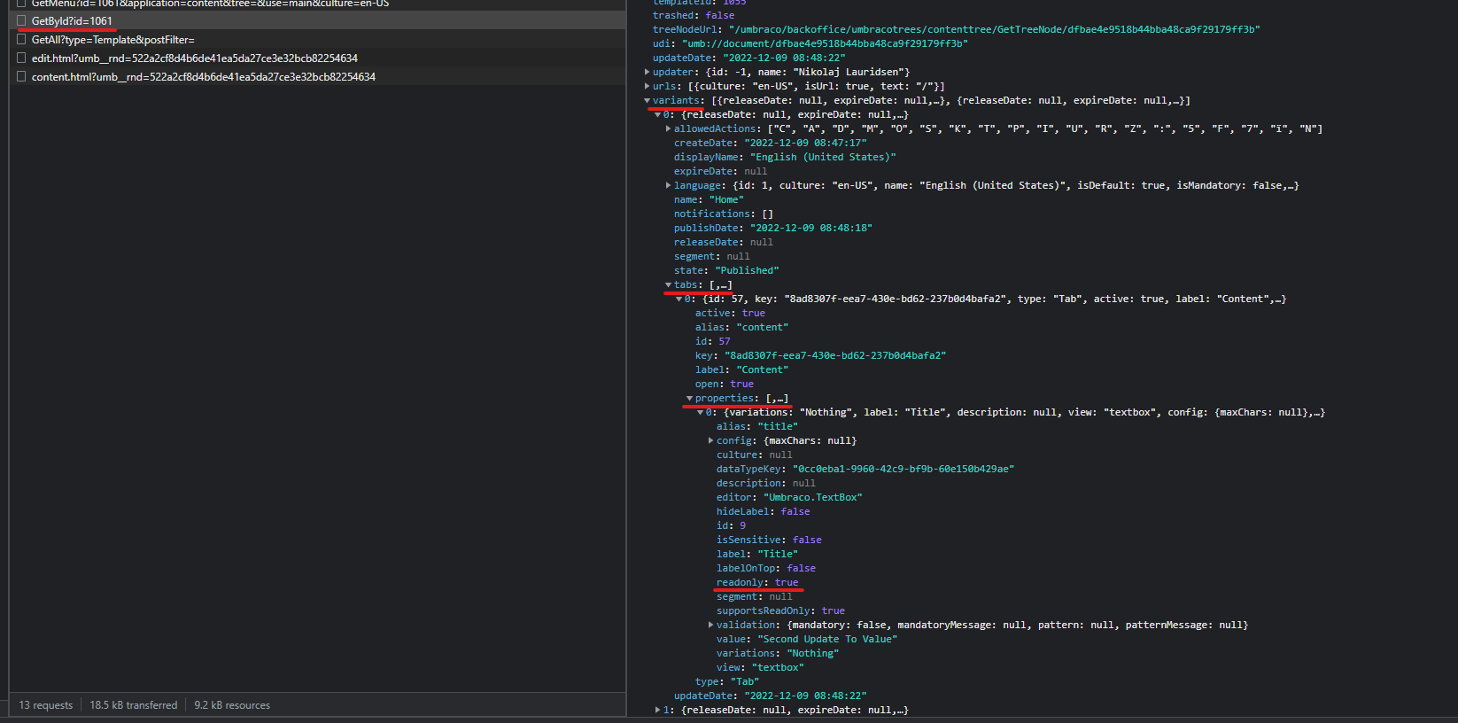 Changing property readonly via `SendingContentNotification` · Issue #13545 · umbraco/Umbraco-CMS ...