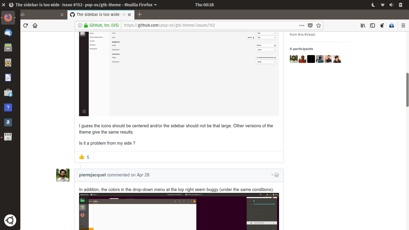 The sidebar is too wide · Issue #152 · pop-os/gtk-theme · GitHub