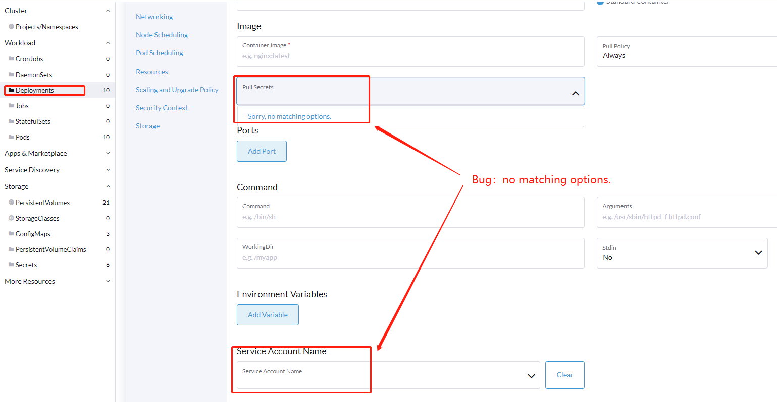 BUG：Rancher Standard User，Create Deployment Page · Issue #4941 · rancher/dashboard · GitHub