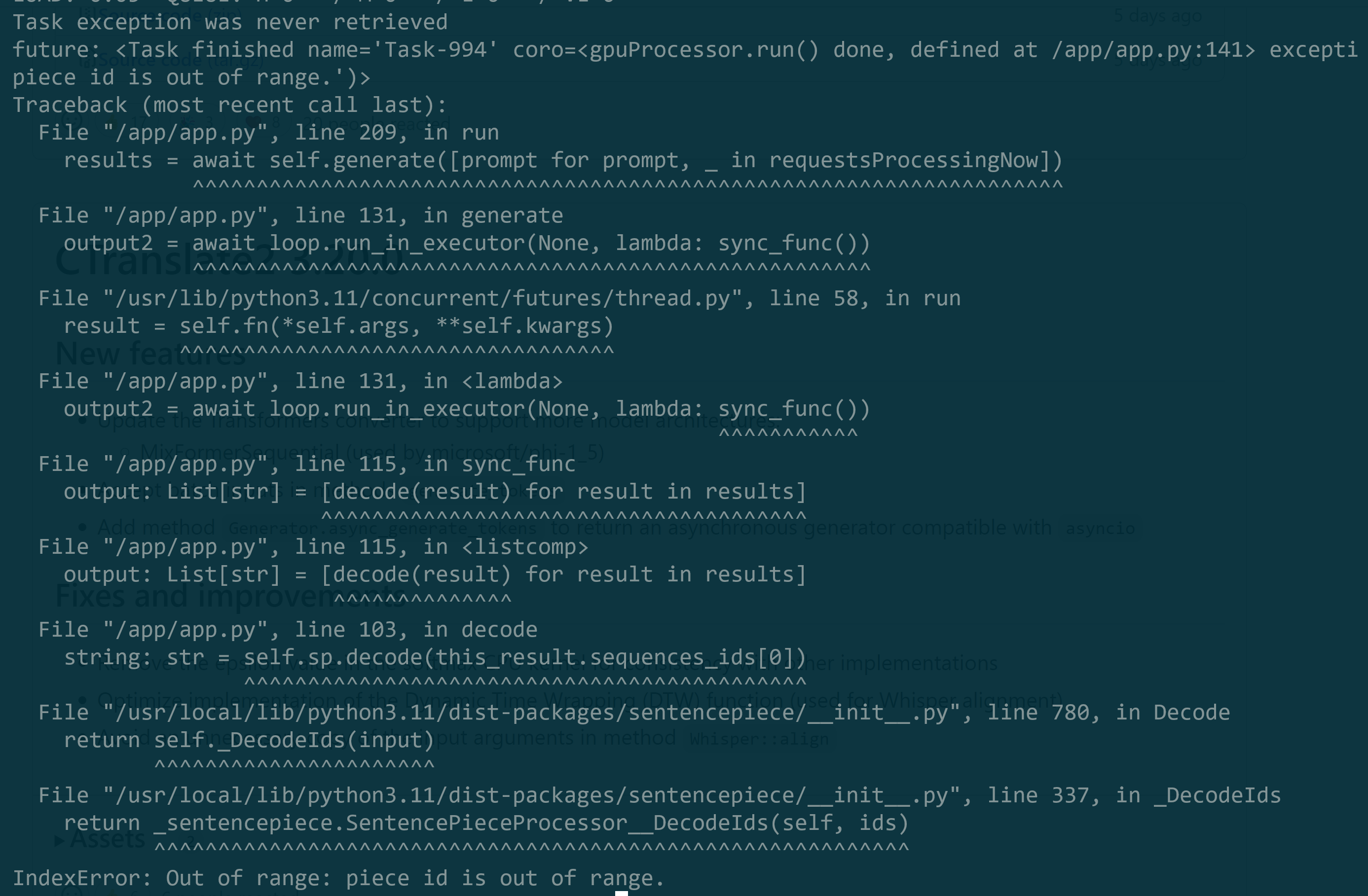 Issue converting Mistral models · Issue #1542 · OpenNMT/CTranslate2 · GitHub