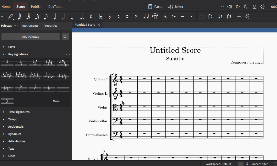 [MU4 Issue] deleting Key signature from score removes it only from single staff · Issue #11109 ...