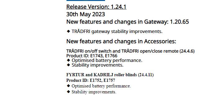 Firmware version wrong IKEA E1743 · Issue #17853 · Koenkk/zigbee2mqtt · GitHub