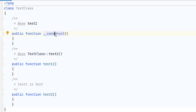 Intelephense not linking PHPDocs @see tag in reference view / window · Issue #1403 · bmewburn ...