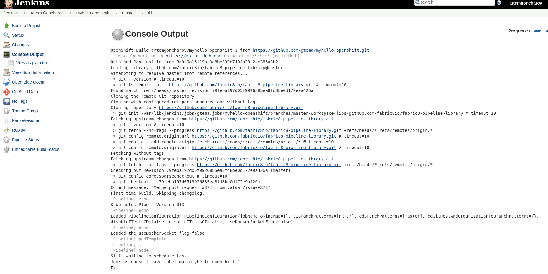 Can't build any projects · Issue #422 · openshiftio/openshift.io · GitHub
