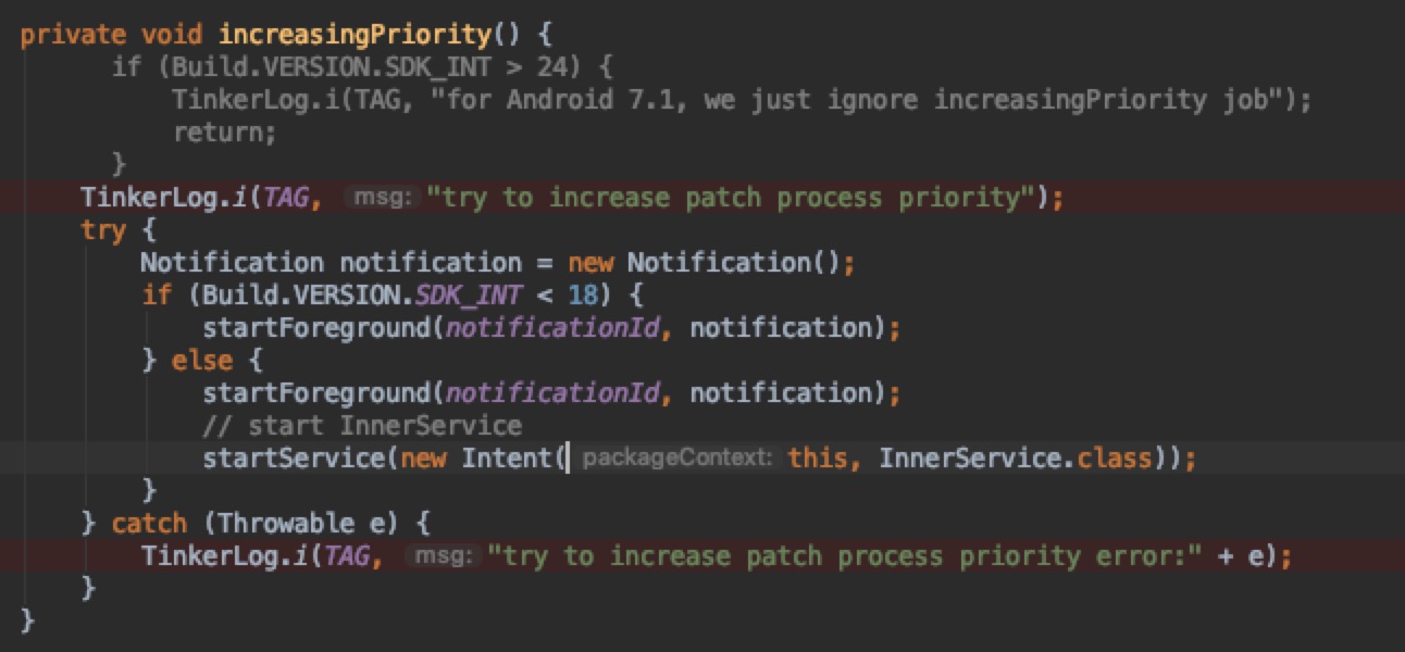 tagetSdkVersion为27提示invalid channel for service notification · Issue #1017 · Tencent/tinker · GitHub