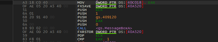 fxrstor fxsave · Issue #1797 · x64dbg/x64dbg · GitHub