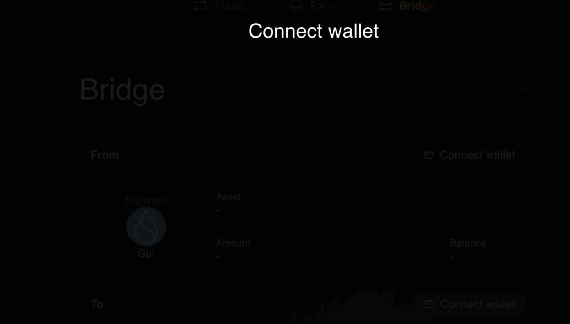 [Bug] When source chain is Sui, no wallets show up when trying to connect · Issue #588 ...