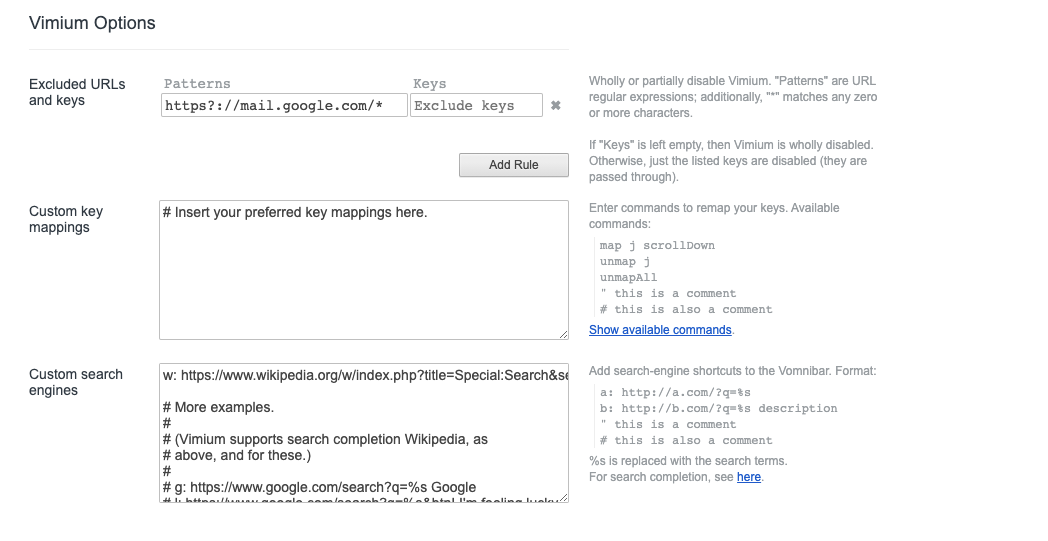 Vimium options not showing where to change font size · Issue #3829 · philc/vimium · GitHub