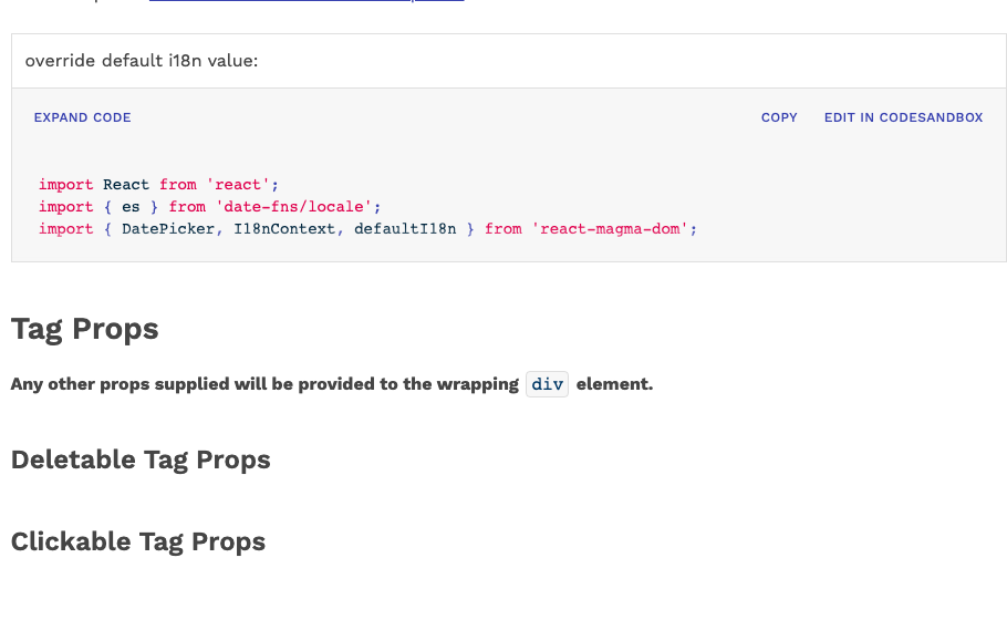 Tags documentation is missing prop table · Issue #703 · cengage/react-magma · GitHub