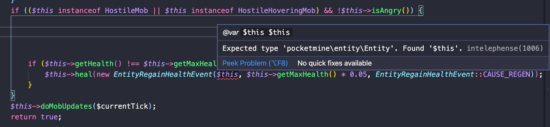 Double "$this instanceof" with "or" method undefined · Issue #1100 · bmewburn/vscode ...