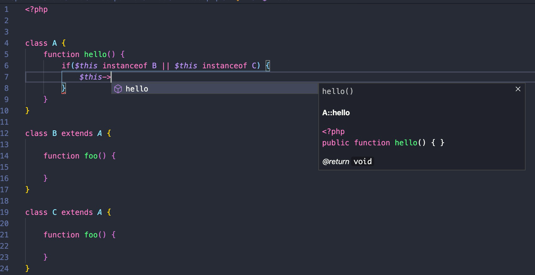 Double "$this instanceof" with "or" method undefined · Issue #1100 · bmewburn/vscode ...