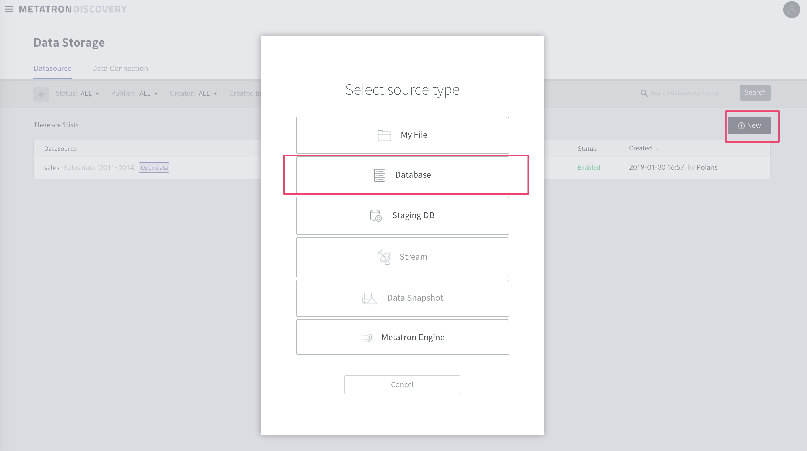 No Database Selected Error When Selecting Overwrite Only Incremental When Creating Db Type