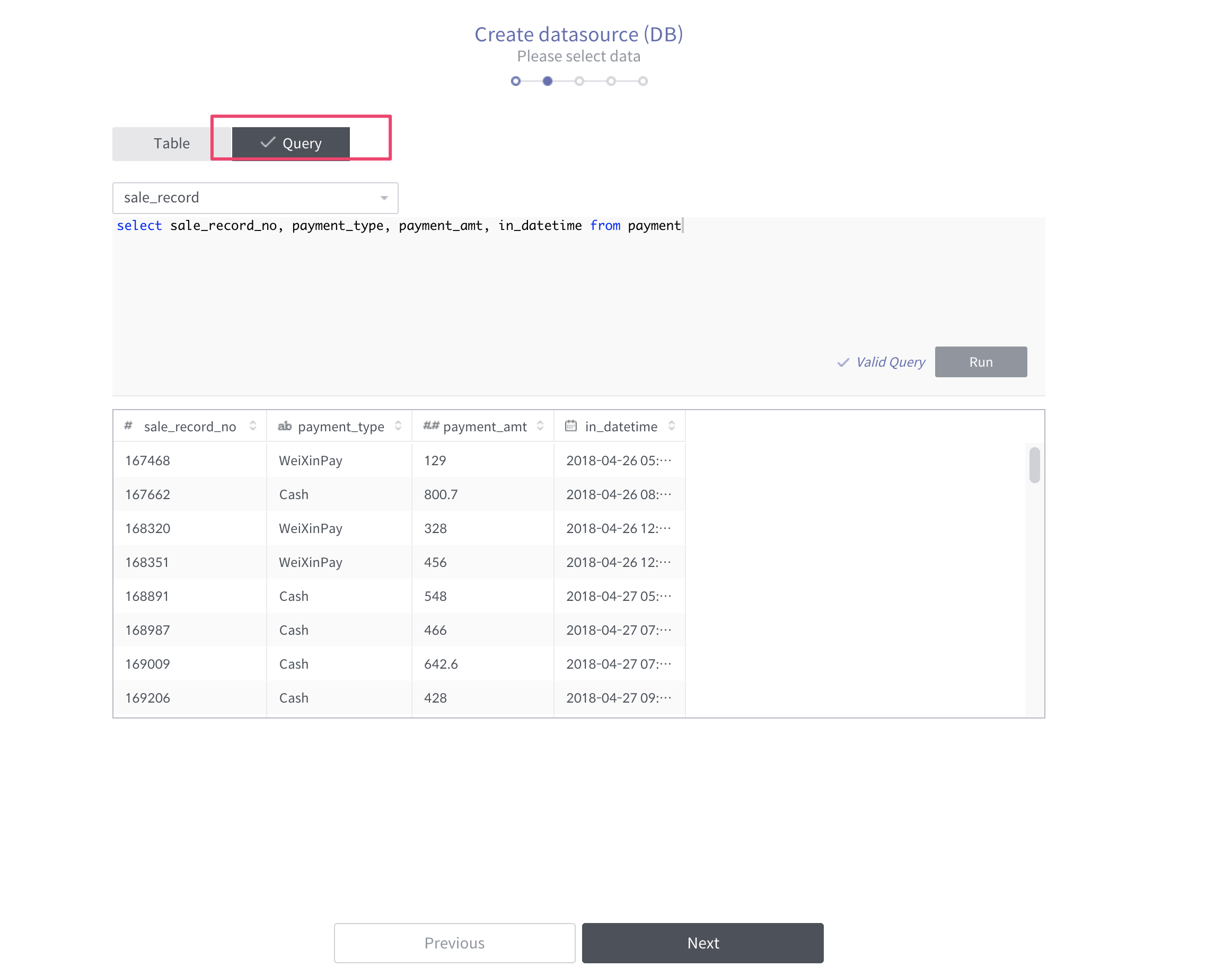 No Database Selected Error When Selecting Overwrite Only Incremental When Creating Db Type