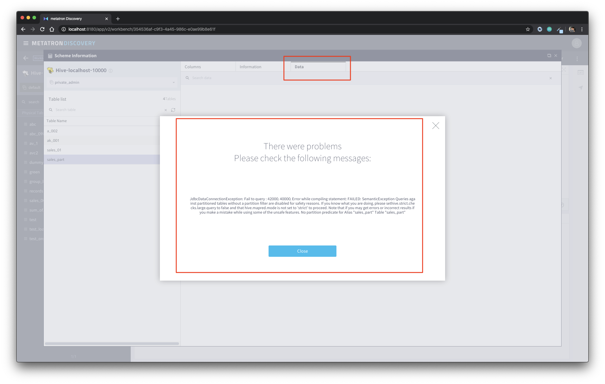 Workbench schema information Data tab query error · Issue #2997 · metatron-app/metatron ...
