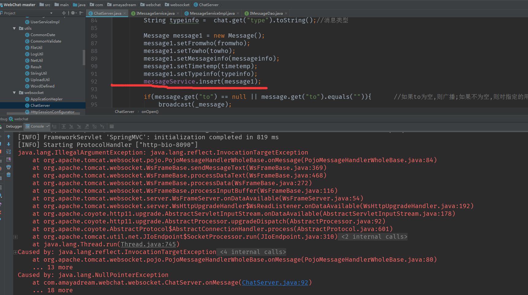 如何才能将聊天数据保存到数据库呢？ · Issue #8 · Amayadream/WebChat · GitHub