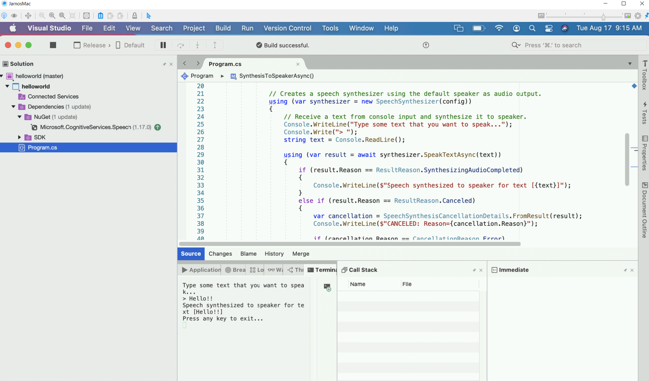 Invalid Configuration Mapping When Import Microsoft Cognitiveservices Speech Nuget · Issue 762