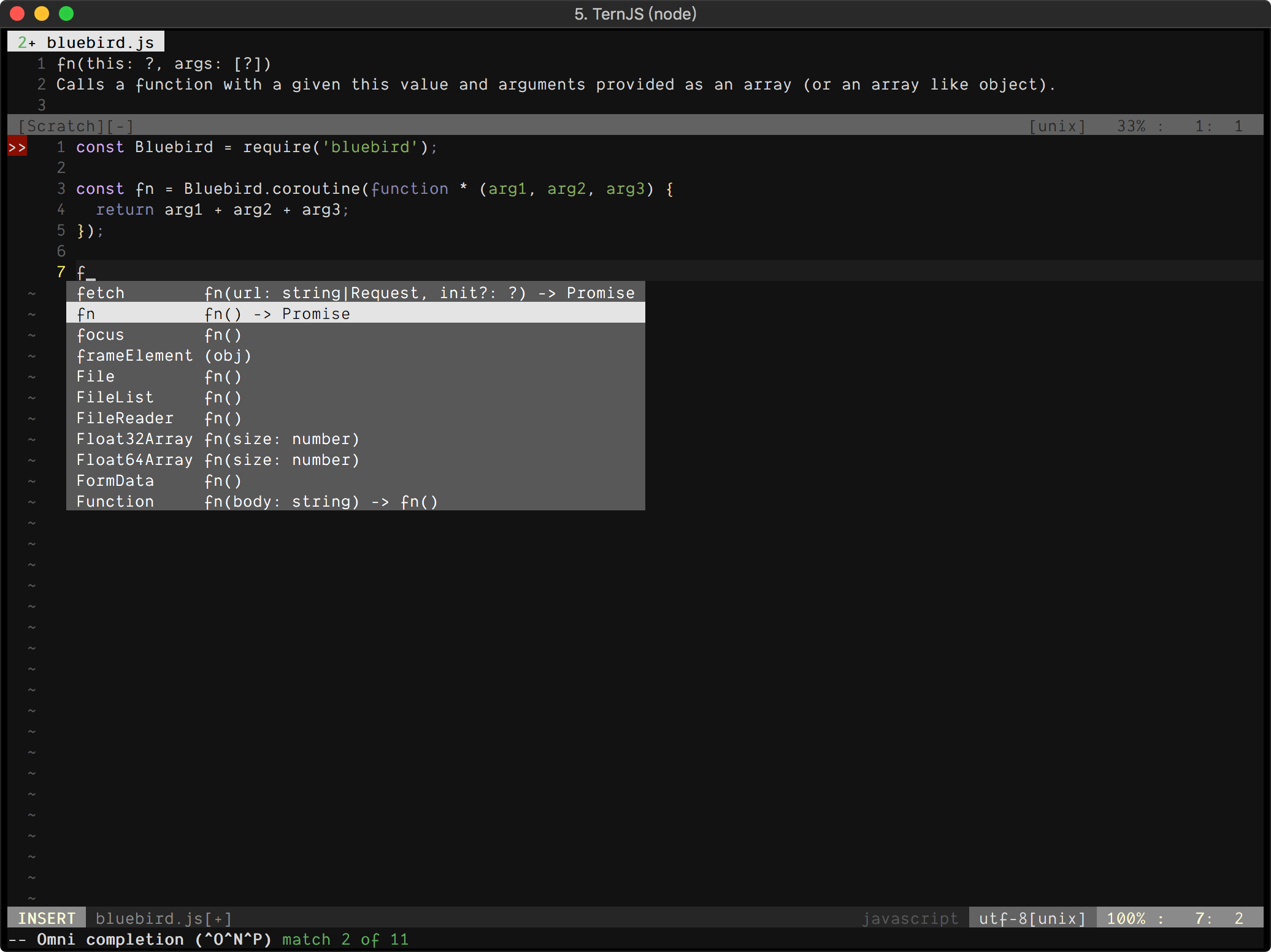 Tern is unable to infer returning type from Bluebird.coroutine · Issue #923 · ternjs/tern · GitHub