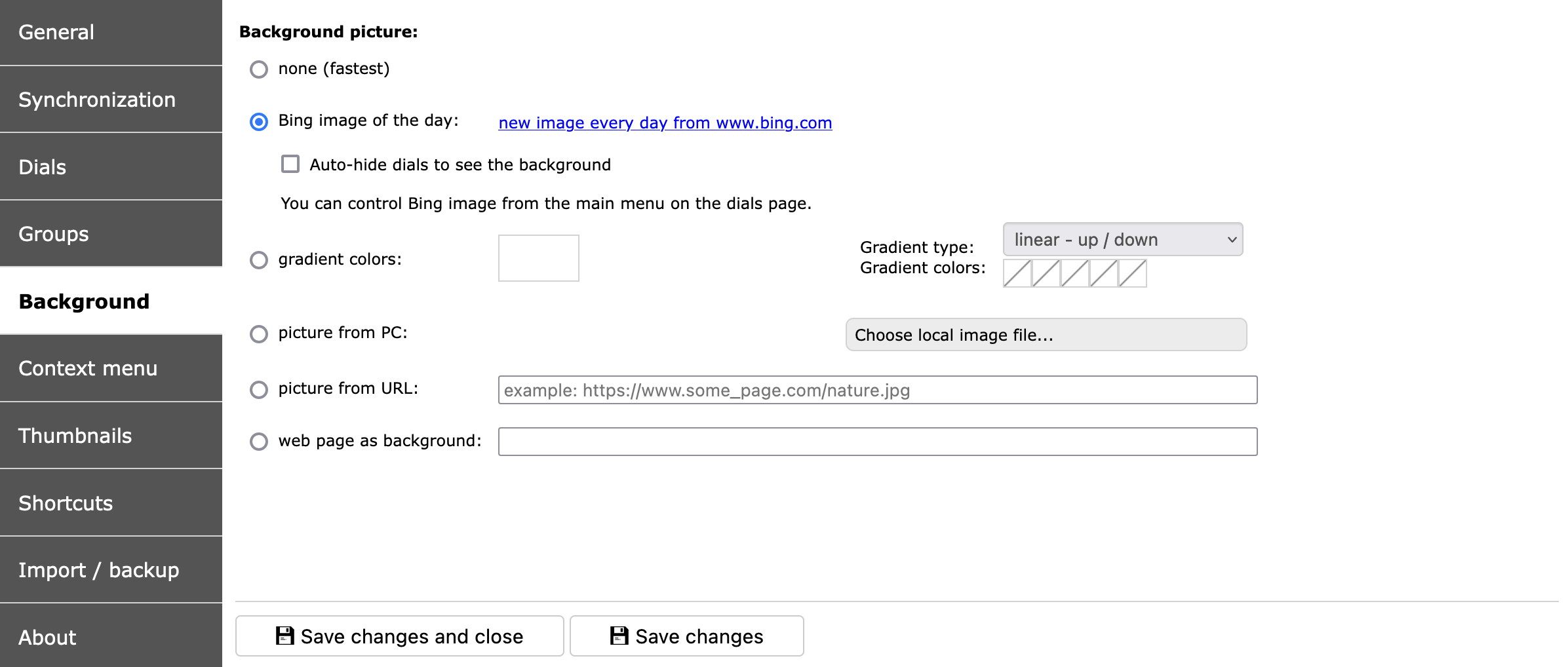 Bing background image is no longer refreshing · Issue #224 · fastaddons/GroupSpeedDial · GitHub