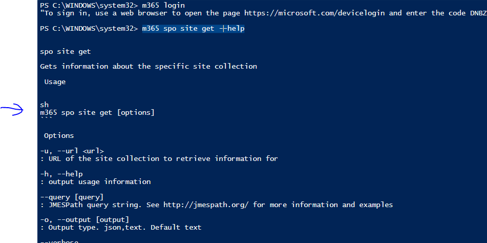 Bug report: using --help or -h parameter returned help is in raw ...