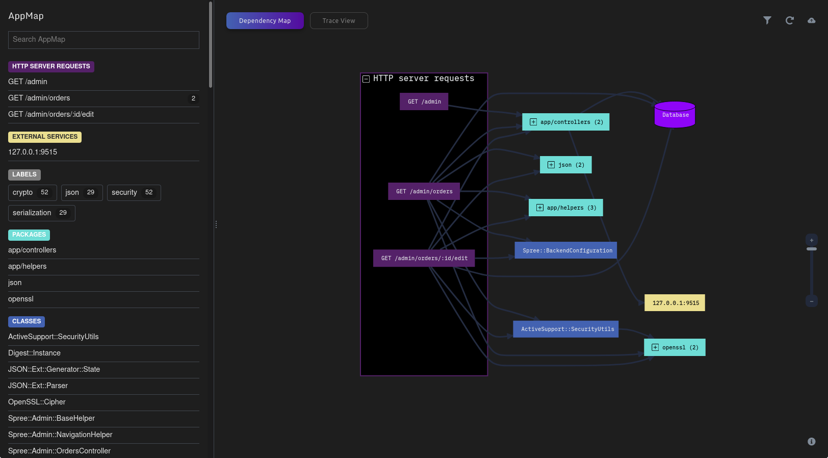 [bug] Color For Web Requests Should Be Consistent From The Sidebar To Visualization · Issue 341