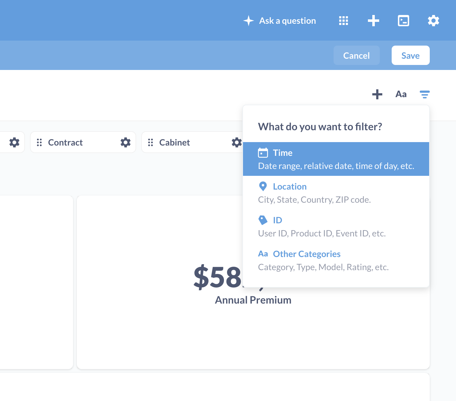 Support string and number filter operators in dashboard parameter filters · Issue #15055 ...